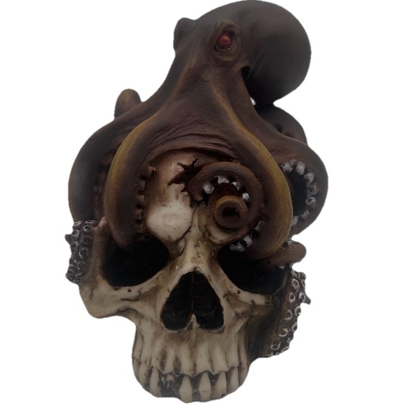 Pacifica | Art | Sea Monster Red Eyed Octopus Wrapping Around Skull ...